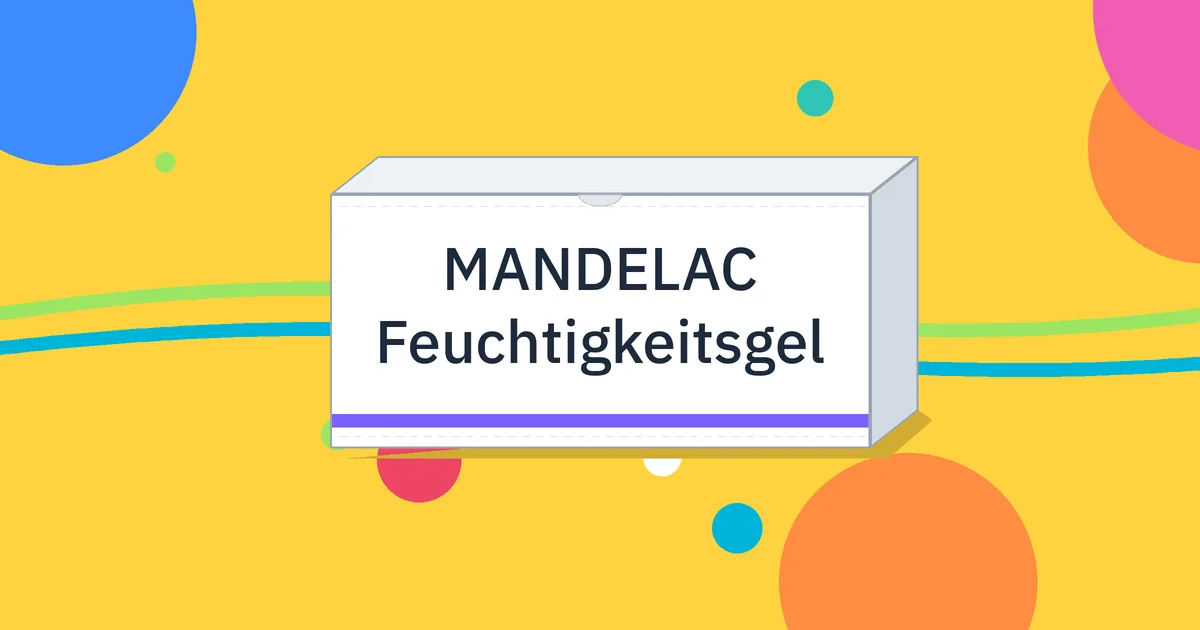 Symbolbild: Packung mit der Aufschrift MANDELAC Feuchtigkeitsgel (PZN 18022290) – Verfügbarkeit und Bezug in Apotheken in Frankfurt am Main