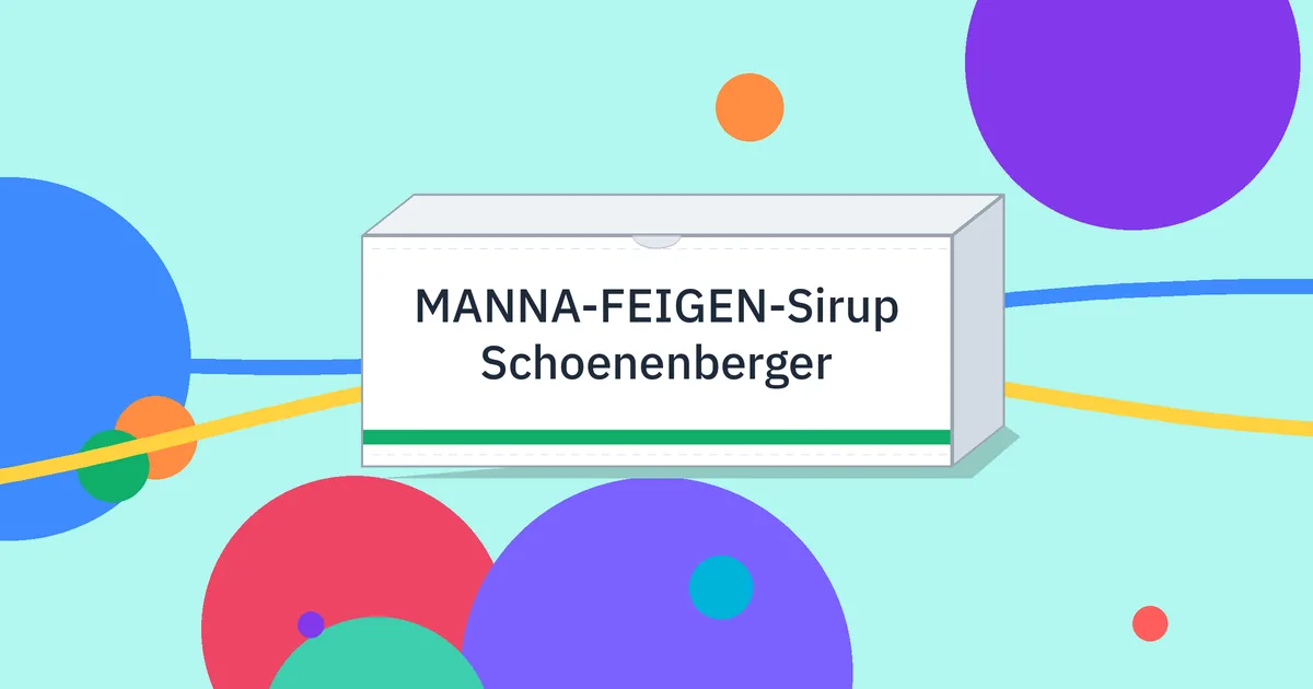 Symbolbild: Packung mit der Aufschrift MANNA-FEIGEN-Sirup Schoenenberger (PZN 11872855) – Verfügbarkeit und Bezug in Apotheken in Frankfurt am Main