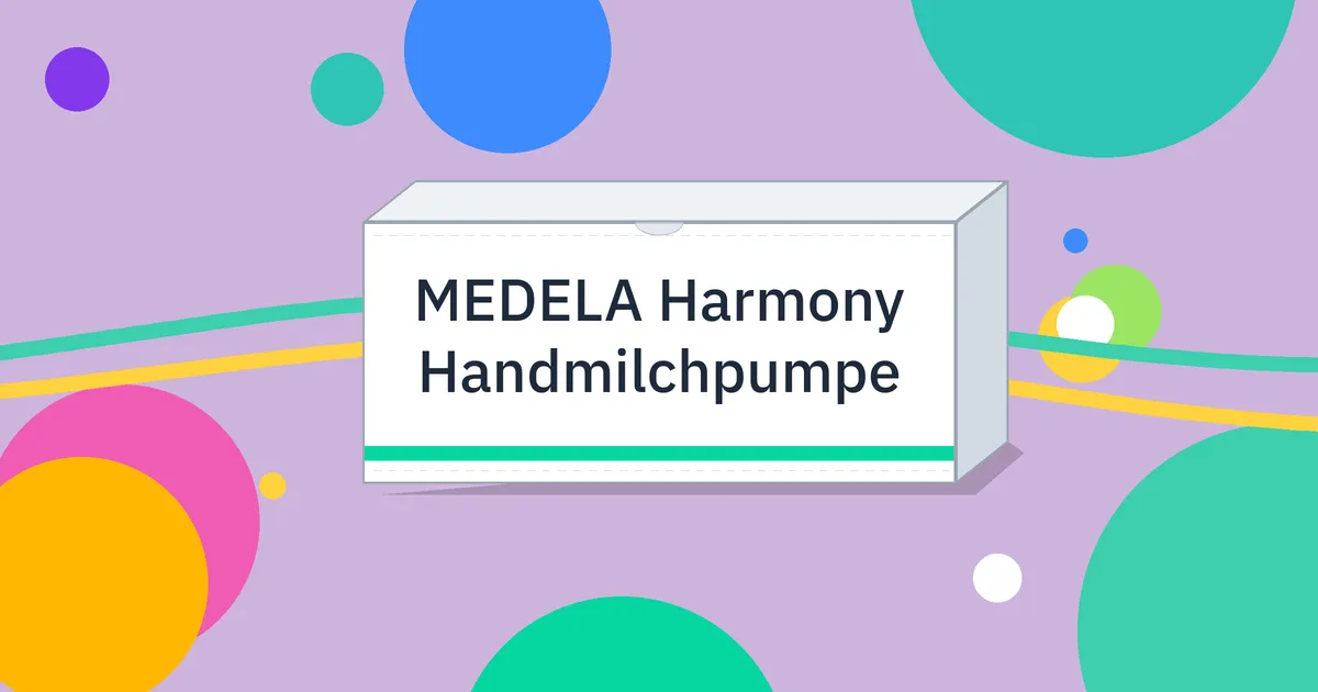 Symbolbild: Packung mit der Aufschrift MEDELA Harmony Handmilchpumpe (PZN 16824826) – Verfügbarkeit und Bezug in Apotheken in Frankfurt am Main