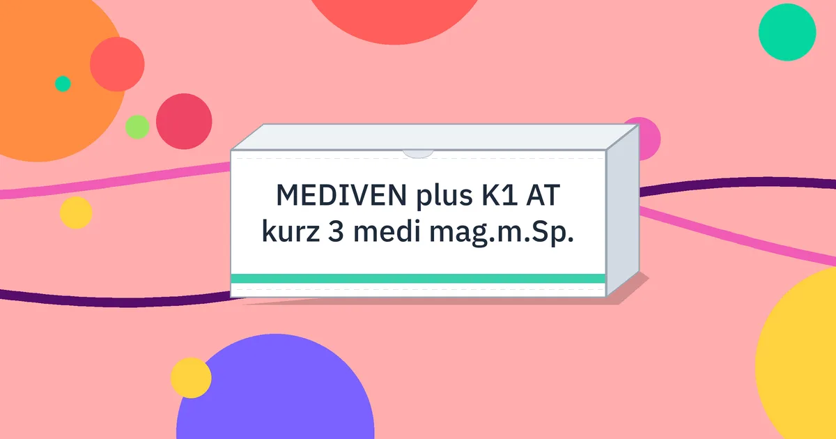 Symbolbild: Packung mit der Aufschrift MEDIVEN plus K1 AT kurz 3 medi mag.m.Sp. (PZN 15026844) – Verfügbarkeit und Bezug in Apotheken in Frankfurt am Main