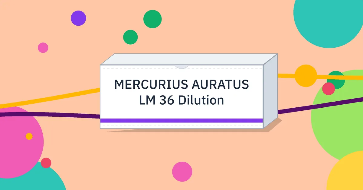 Symbolbild: Packung mit der Aufschrift MERCURIUS AURATUS LM 36 Dilution (PZN 12948419) – Verfügbarkeit und Bezug in Apotheken in Frankfurt am Main
