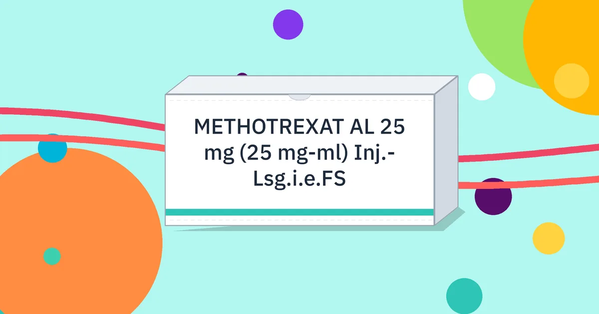 Symbolbild: Packung mit der Aufschrift METHOTREXAT AL 25 mg (25 mg-ml) Inj.-Lsg.i.e.FS (PZN 18725293) – Verfügbarkeit und Bezug in Apotheken in Frankfurt am Main