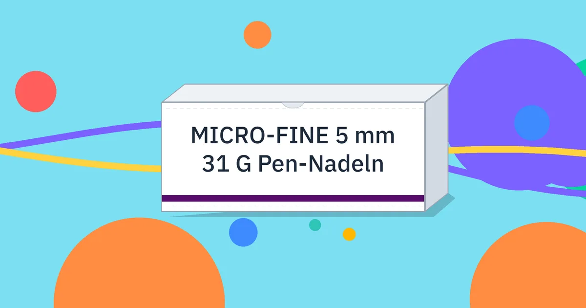 Symbolbild: Packung mit der Aufschrift MICRO-FINE 5 mm 31 G Pen-Nadeln (PZN 20398298) – Verfügbarkeit und Bezug in Apotheken in Frankfurt am Main