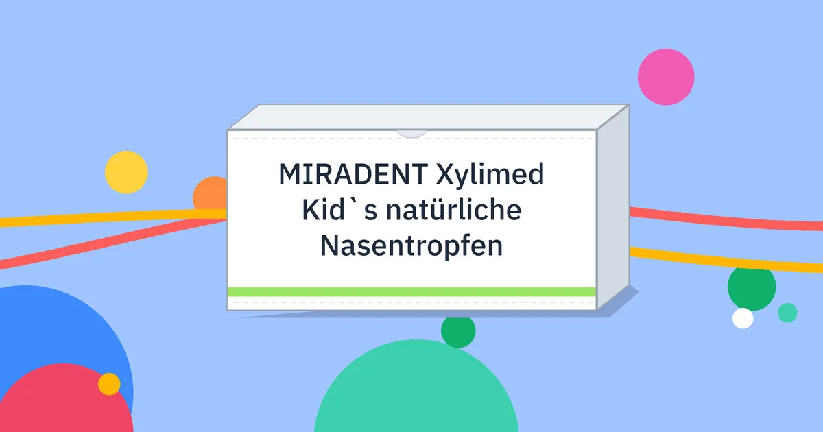 Symbolbild: Packung mit der Aufschrift MIRADENT Xylimed Kid`s natürliche Nasentropfen (PZN 14001167) – Verfügbarkeit und Bezug in Apotheken in Frankfurt am Main