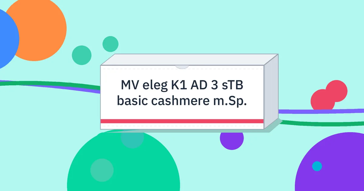 Symbolbild: Packung mit der Aufschrift MV eleg K1 AD 3 sTB basic cashmere m.Sp. (PZN 14652077) – Verfügbarkeit und Bezug in Apotheken in Frankfurt am Main
