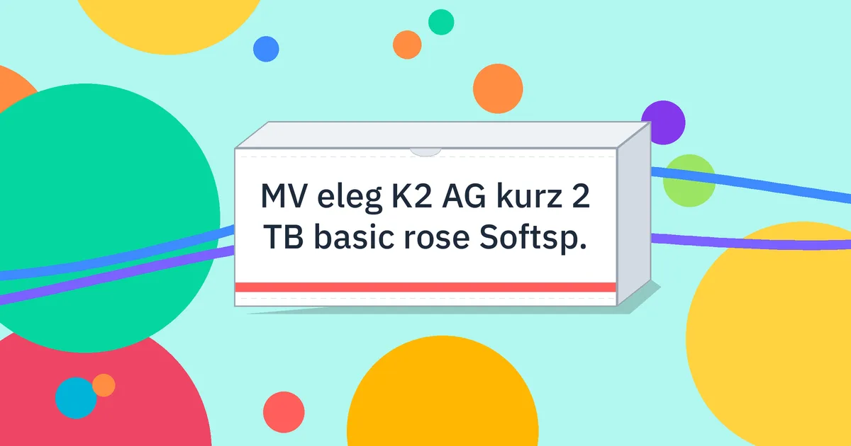 Symbolbild: Packung mit der Aufschrift MV eleg K2 AG kurz 2 TB basic rose Softsp. (PZN 14698524) – Verfügbarkeit und Bezug in Apotheken in Frankfurt am Main