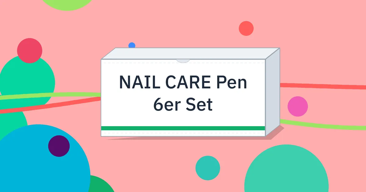 Symbolbild: Packung mit der Aufschrift NAIL CARE Pen 6er Set (PZN 20098484) – Verfügbarkeit und Bezug in Apotheken in Frankfurt am Main