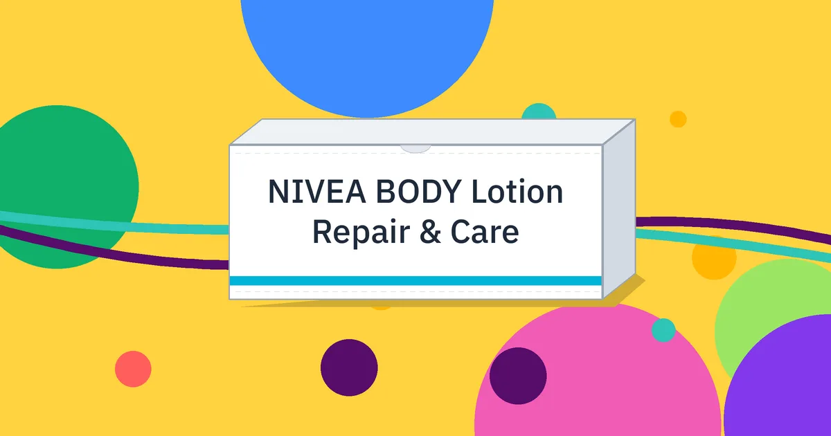 Symbolbild: Packung mit der Aufschrift NIVEA BODY Lotion Repair & Care (PZN 18912345) – Verfügbarkeit und Bezug in Apotheken in Frankfurt am Main
