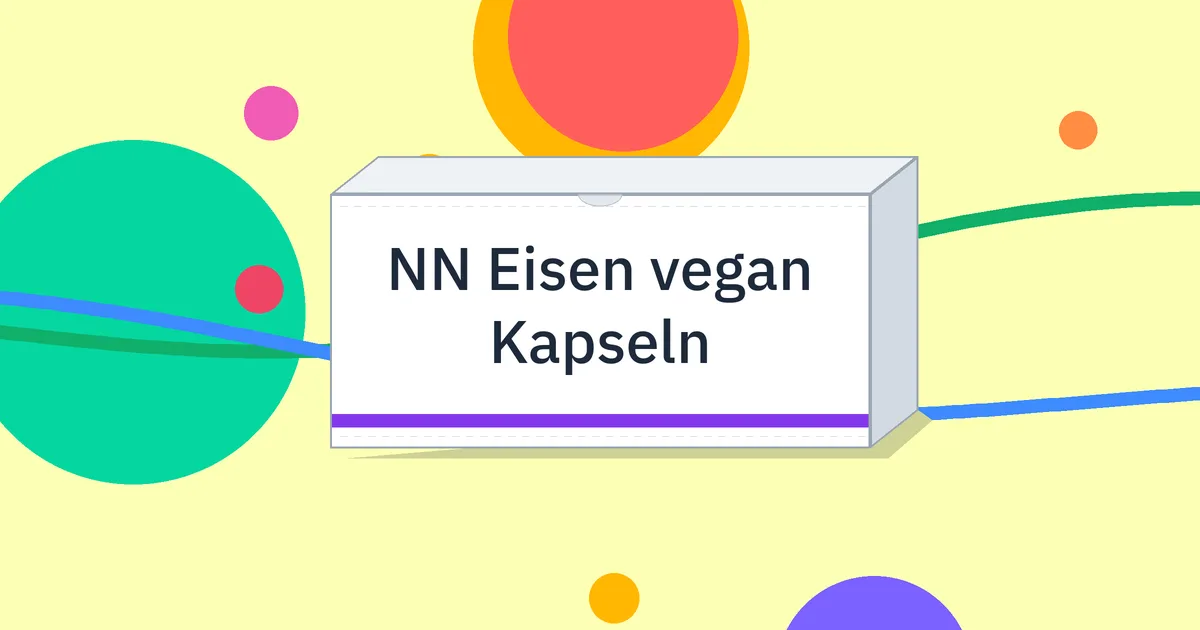 Symbolbild: Packung mit der Aufschrift NN Eisen vegan Kapseln (PZN 18782204) – Verfügbarkeit und Bezug in Apotheken in Frankfurt am Main
