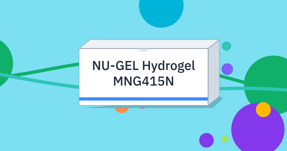 Symbolbild: Packung mit der Aufschrift NU-GEL Hydrogel MNG415N (PZN 00165468) – Verfügbarkeit und Bezug in Apotheken in Frankfurt am Main