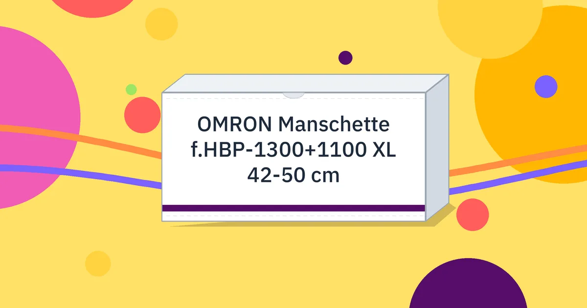 Symbolbild: Packung mit der Aufschrift OMRON Manschette f.HBP-1300+1100 XL 42-50 cm (PZN 10117683) – Verfügbarkeit und Bezug in Apotheken in Frankfurt am Main