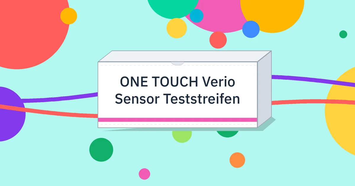 Symbolbild: Packung mit der Aufschrift ONE TOUCH Verio Sensor Teststreifen (PZN 13651408) – Verfügbarkeit und Bezug in Apotheken in Frankfurt am Main