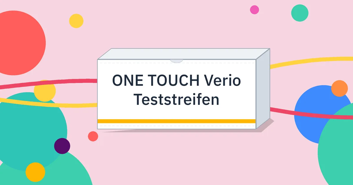 Symbolbild: Packung mit der Aufschrift ONE TOUCH Verio Teststreifen (PZN 17993100) – Verfügbarkeit und Bezug in Apotheken in Frankfurt am Main