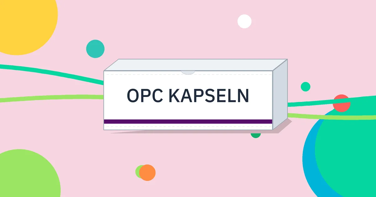 Symbolbild: Packung mit der Aufschrift OPC KAPSELN (PZN 19551257) – Verfügbarkeit und Bezug in Apotheken in Frankfurt am Main