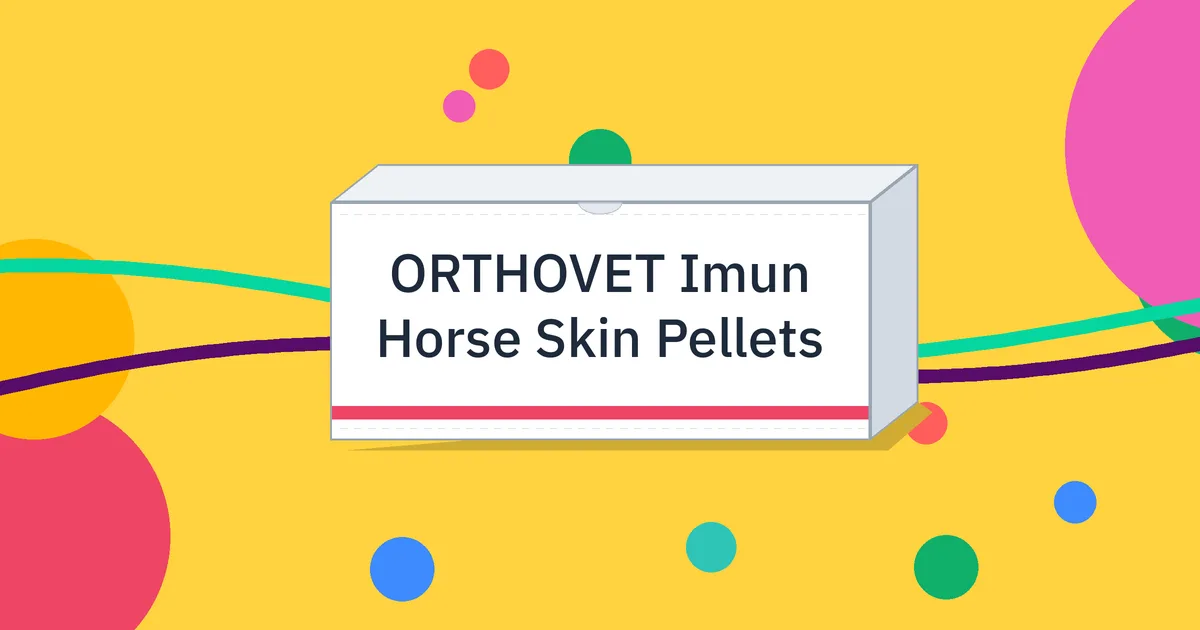 Symbolbild: Packung mit der Aufschrift ORTHOVET Imun Horse Skin Pellets (PZN 14320398) – Verfügbarkeit und Bezug in Apotheken in Frankfurt am Main