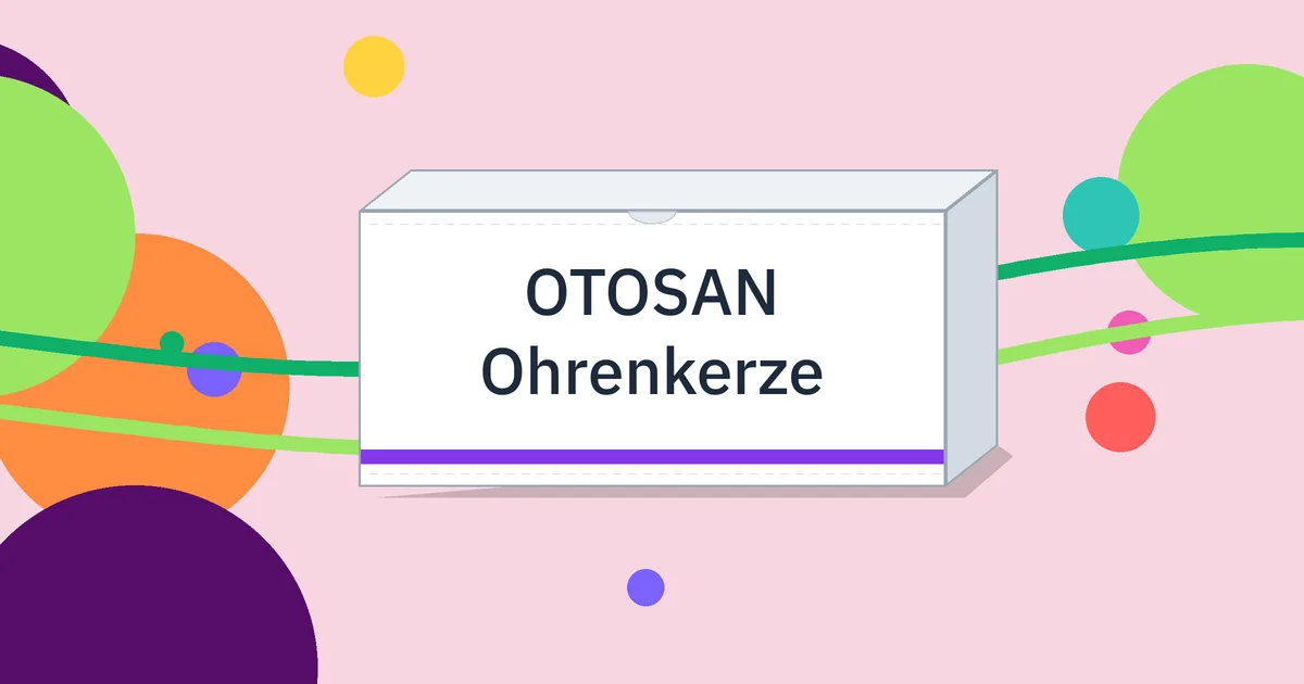 Symbolbild: Packung mit der Aufschrift OTOSAN Ohrenkerze (PZN 10835993) – Verfügbarkeit und Bezug in Apotheken in Frankfurt am Main
