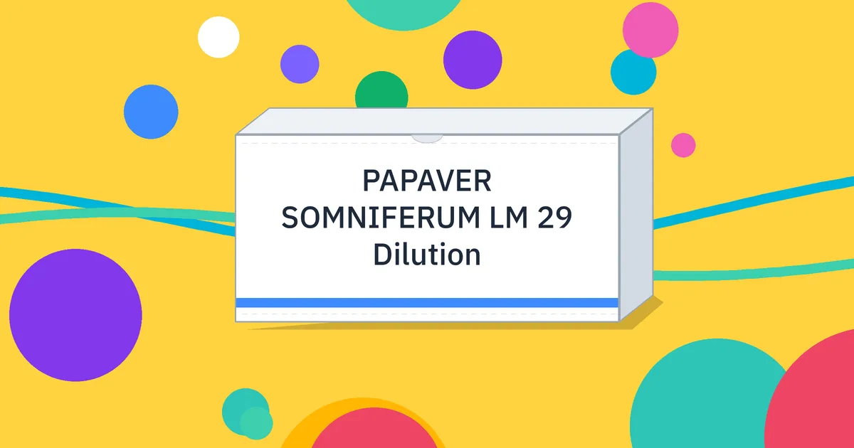 Symbolbild: Packung mit der Aufschrift PAPAVER SOMNIFERUM LM 29 Dilution (PZN 12976048) – Verfügbarkeit und Bezug in Apotheken in Frankfurt am Main
