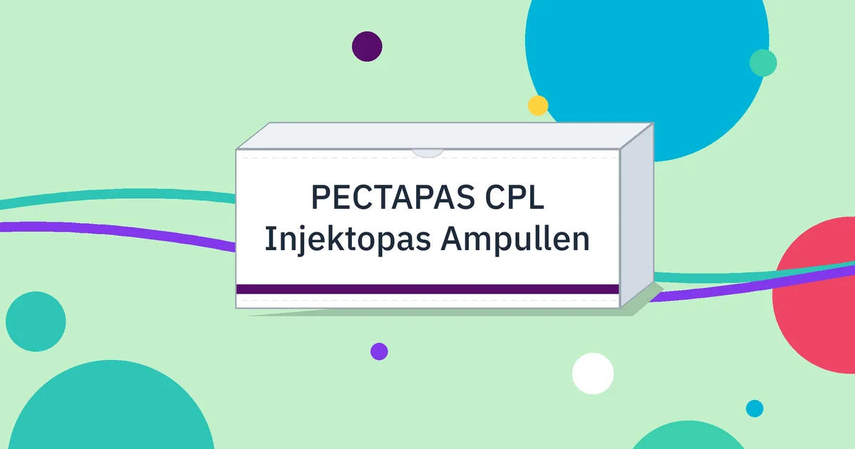 Symbolbild: Packung mit der Aufschrift PECTAPAS CPL Injektopas Ampullen (PZN 04193852) – Verfügbarkeit und Bezug in Apotheken in Frankfurt am Main
