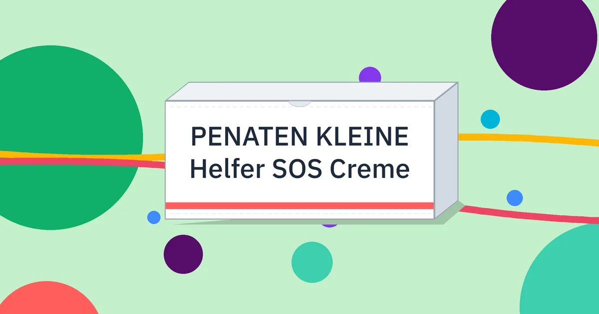 Symbolbild: Packung mit der Aufschrift PENATEN KLEINE Helfer SOS Creme (PZN 12374214) – Verfügbarkeit und Bezug in Apotheken in Frankfurt am Main
