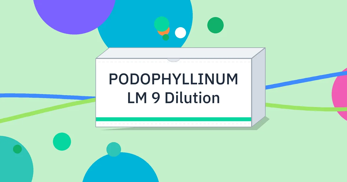 Symbolbild: Packung mit der Aufschrift PODOPHYLLINUM LM 9 Dilution (PZN 13660979) – Verfügbarkeit und Bezug in Apotheken in Frankfurt am Main
