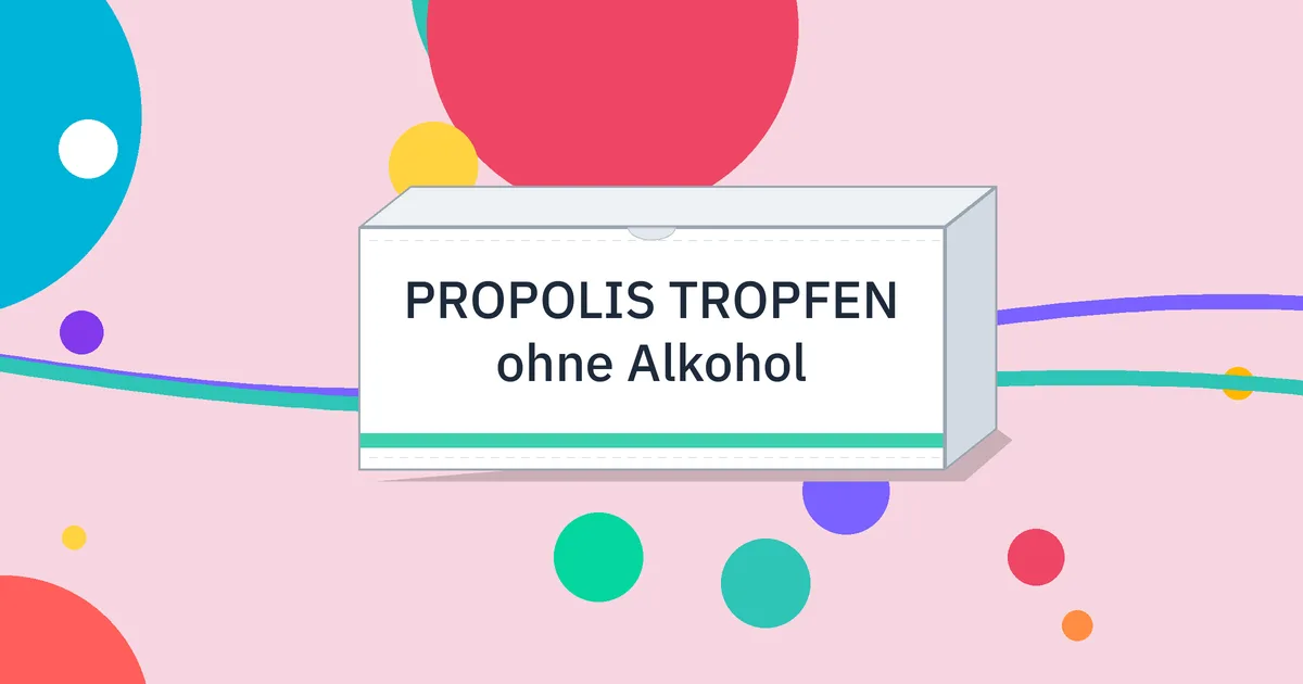 Symbolbild: Packung mit der Aufschrift PROPOLIS TROPFEN ohne Alkohol (PZN 00831385) – Verfügbarkeit und Bezug in Apotheken in Frankfurt am Main
