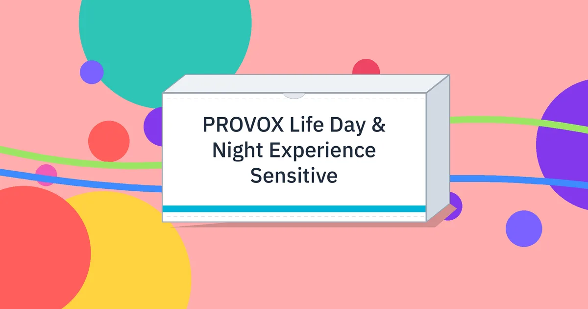 Symbolbild: Packung mit der Aufschrift PROVOX Life Day & Night Experience Sensitive (PZN 19625665) – Verfügbarkeit und Bezug in Apotheken in Frankfurt am Main
