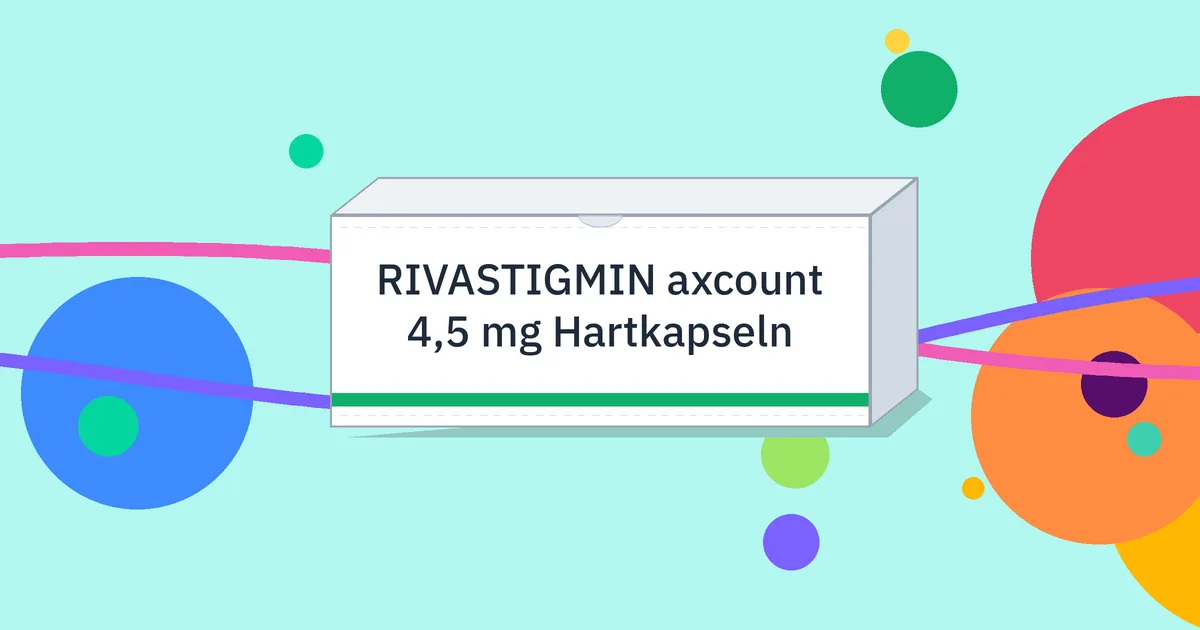 Symbolbild: Packung mit der Aufschrift RIVASTIGMIN axcount 4,5 mg Hartkapseln (PZN 16837906) – Verfügbarkeit und Bezug in Apotheken in Frankfurt am Main