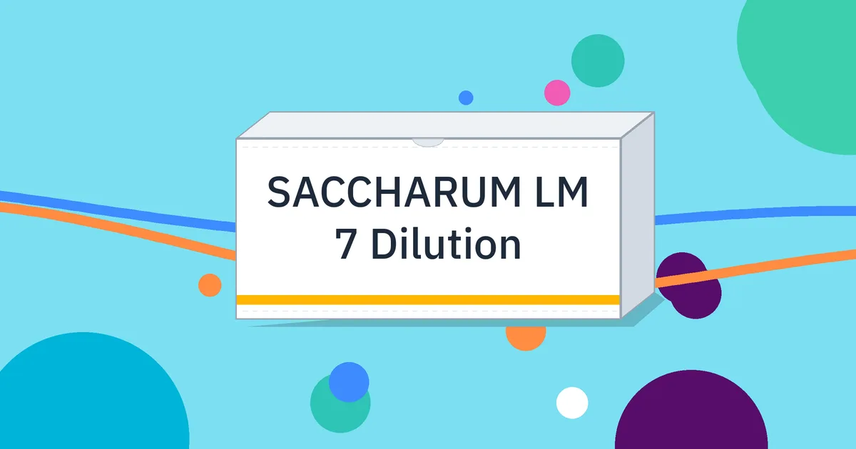 Symbolbild: Packung mit der Aufschrift SACCHARUM LM 7 Dilution (PZN 13176203) – Verfügbarkeit und Bezug in Apotheken in Frankfurt am Main
