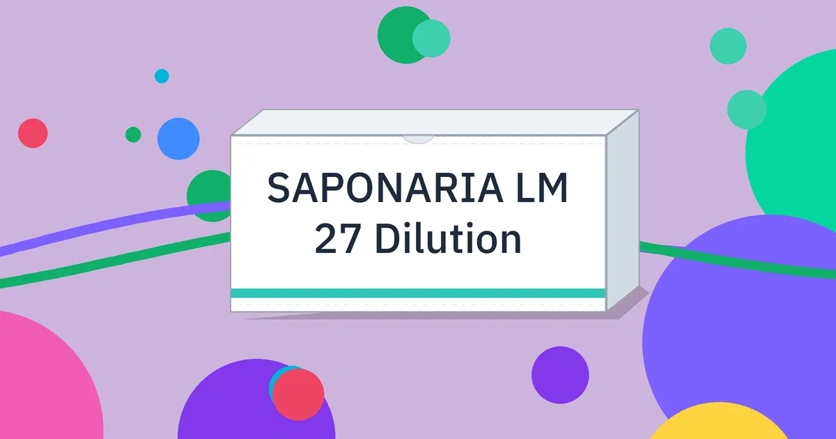 Symbolbild: Packung mit der Aufschrift SAPONARIA LM 27 Dilution (PZN 13686654) – Verfügbarkeit und Bezug in Apotheken in Frankfurt am Main
