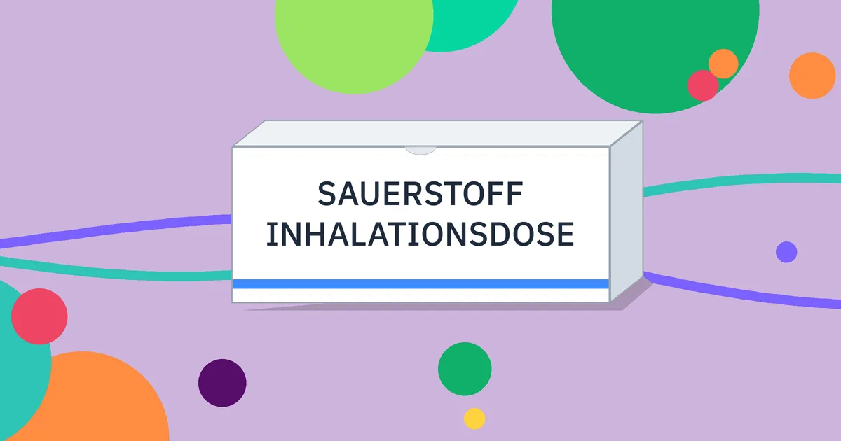 Symbolbild: Packung mit der Aufschrift SAUERSTOFF INHALATIONSDOSE (PZN 06870251) – Verfügbarkeit und Bezug in Apotheken in Frankfurt am Main