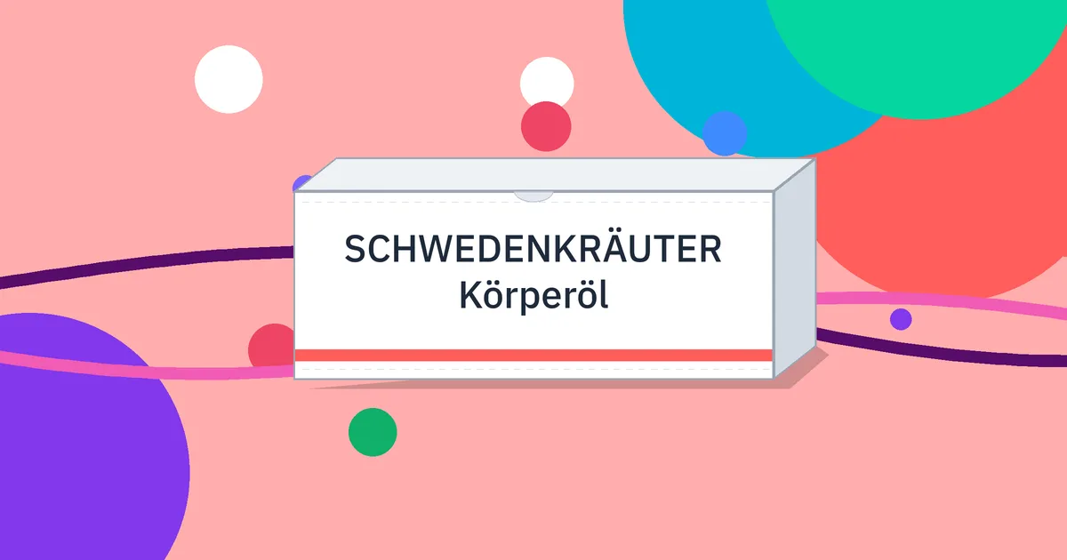Symbolbild: Packung mit der Aufschrift SCHWEDENKRÄUTER Körperöl (PZN 03435951) – Verfügbarkeit und Bezug in Apotheken in Frankfurt am Main