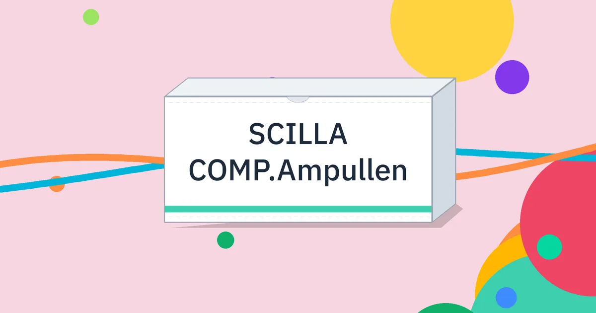 Symbolbild: Packung mit der Aufschrift SCILLA COMP.Ampullen (PZN 01752104) – Verfügbarkeit und Bezug in Apotheken in Frankfurt am Main