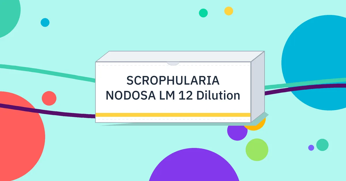 Symbolbild: Packung mit der Aufschrift SCROPHULARIA NODOSA LM 12 Dilution (PZN 13184450) – Verfügbarkeit und Bezug in Apotheken in Frankfurt am Main