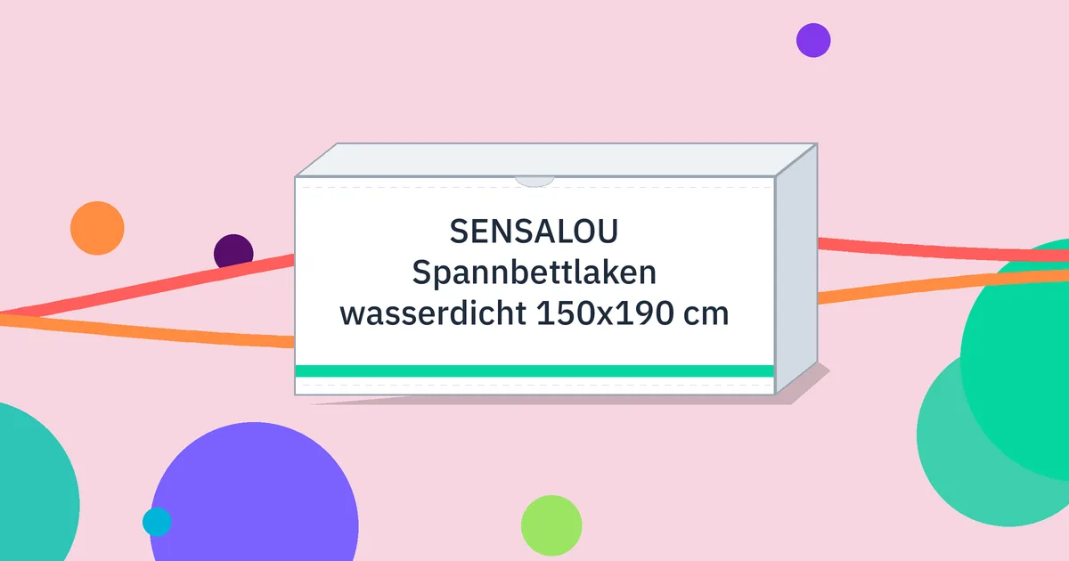 Symbolbild: Packung mit der Aufschrift SENSALOU Spannbettlaken wasserdicht 150x190 cm (PZN 20725840) – Verfügbarkeit und Bezug in Apotheken in Frankfurt am Main