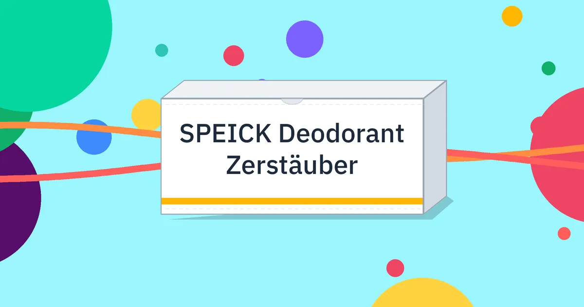 Symbolbild: Packung mit der Aufschrift SPEICK Deodorant Zerstäuber (PZN 03212464) – Verfügbarkeit und Bezug in Apotheken in Frankfurt am Main