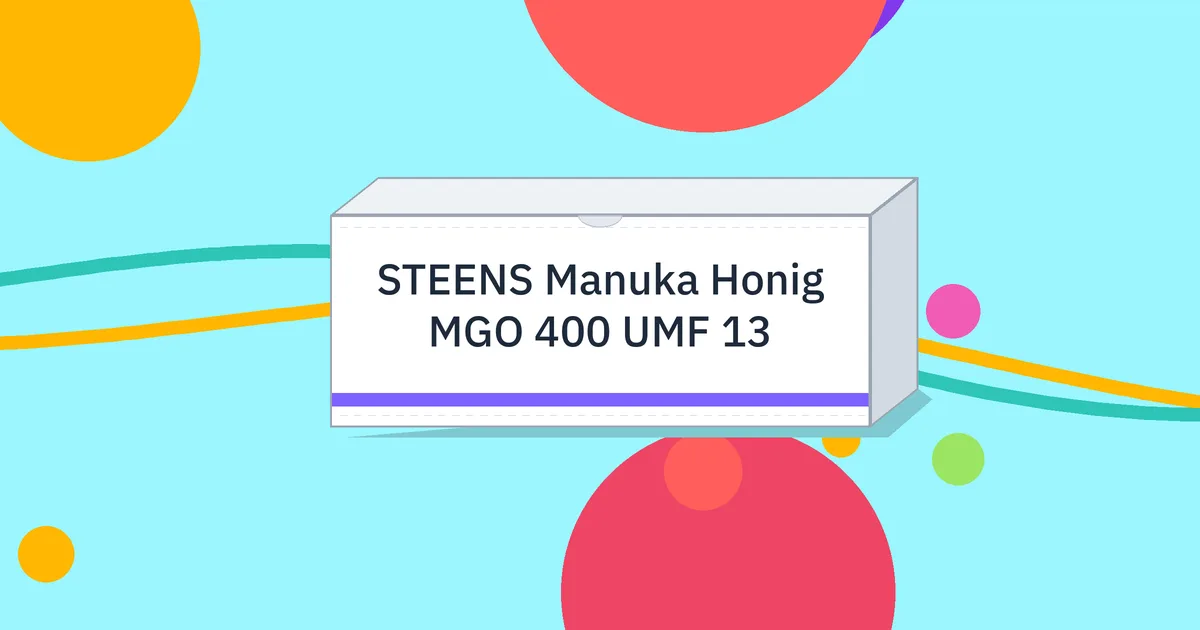 Symbolbild: Packung mit der Aufschrift STEENS Manuka Honig MGO 400 UMF 13 (PZN 19476426) – Verfügbarkeit und Bezug in Apotheken in Frankfurt am Main