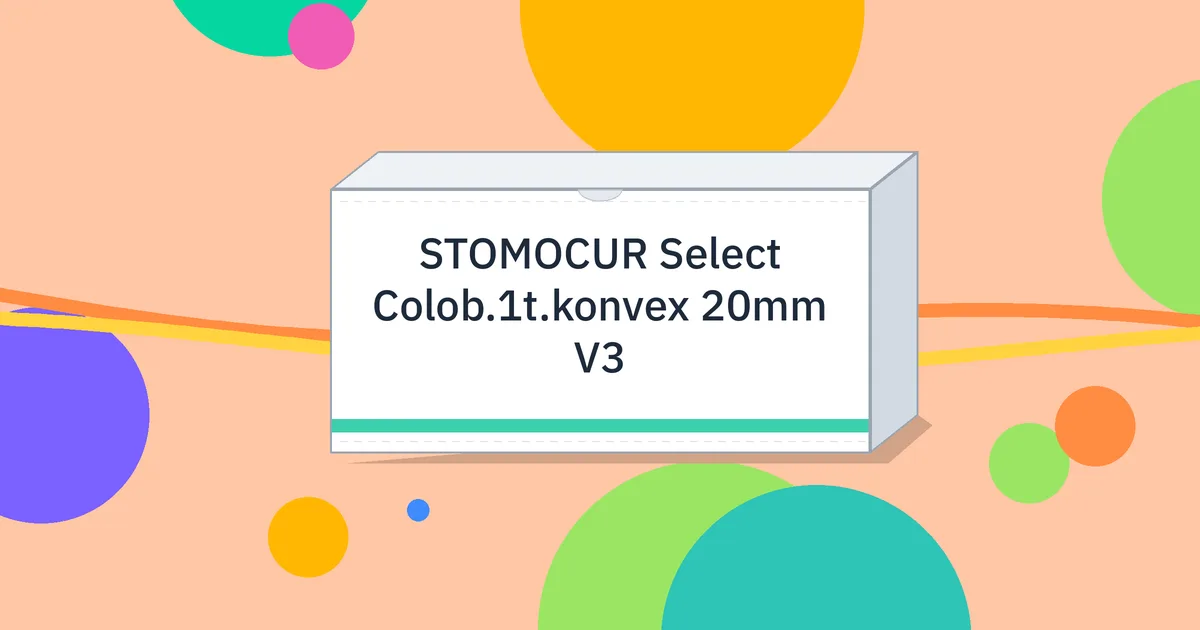 Symbolbild: Packung mit der Aufschrift STOMOCUR Select Colob.1t.konvex 20mm V3 (PZN 18198698) – Verfügbarkeit und Bezug in Apotheken in Frankfurt am Main