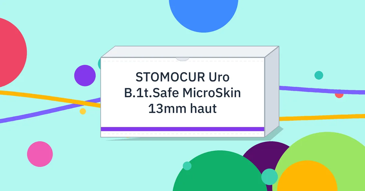 Symbolbild: Packung mit der Aufschrift STOMOCUR Uro B.1t.Safe MicroSkin 13mm haut (PZN 13866729) – Verfügbarkeit und Bezug in Apotheken in Frankfurt am Main