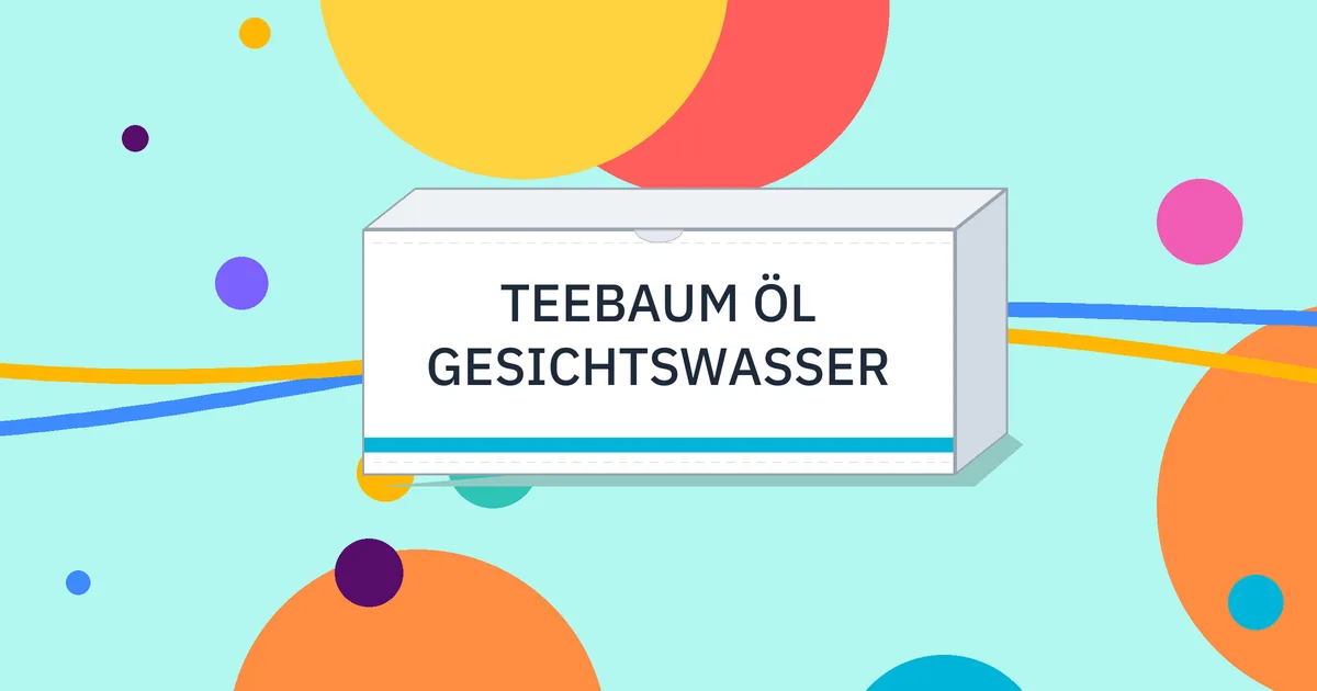 Symbolbild: Packung mit der Aufschrift TEEBAUM ÖL GESICHTSWASSER (PZN 10393271) – Verfügbarkeit und Bezug in Apotheken in Frankfurt am Main