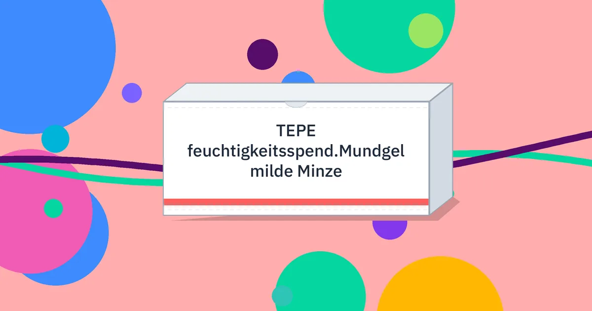 Symbolbild: Packung mit der Aufschrift TEPE feuchtigkeitsspend.Mundgel milde Minze (PZN 18802792) – Verfügbarkeit und Bezug in Apotheken in Frankfurt am Main