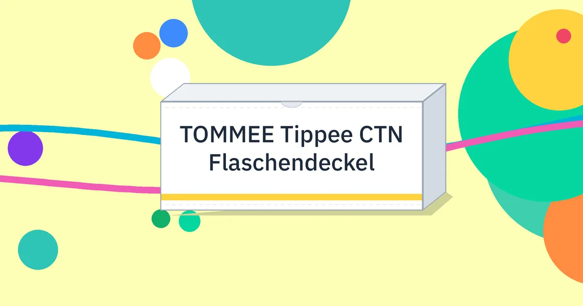 Symbolbild: Packung mit der Aufschrift TOMMEE Tippee CTN Flaschendeckel (PZN 07748061) – Verfügbarkeit und Bezug in Apotheken in Frankfurt am Main