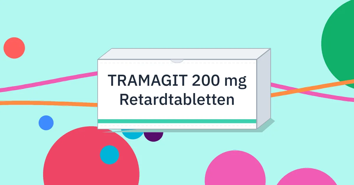 Symbolbild: Packung mit der Aufschrift TRAMAGIT 200 mg Retardtabletten (PZN 02327343) – Verfügbarkeit und Bezug in Apotheken in Frankfurt am Main