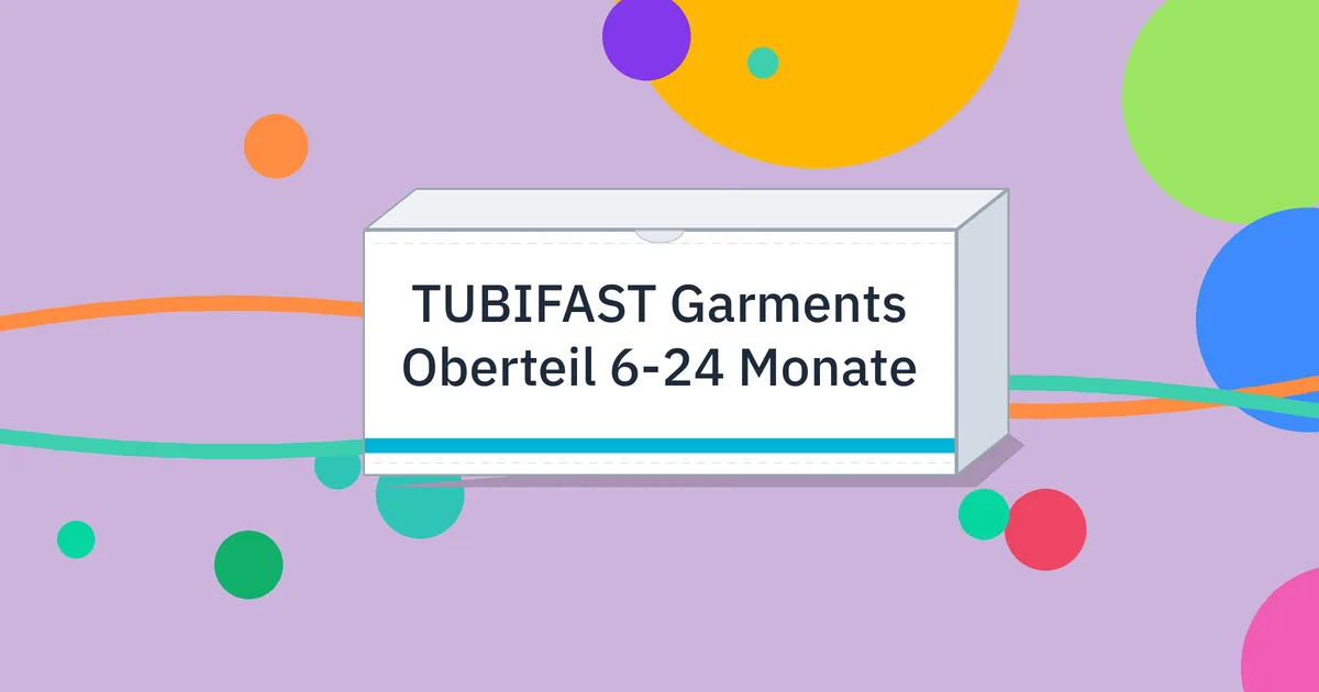 Symbolbild: Packung mit der Aufschrift TUBIFAST Garments Oberteil 6-24 Monate (PZN 10847370) – Verfügbarkeit und Bezug in Apotheken in Frankfurt am Main