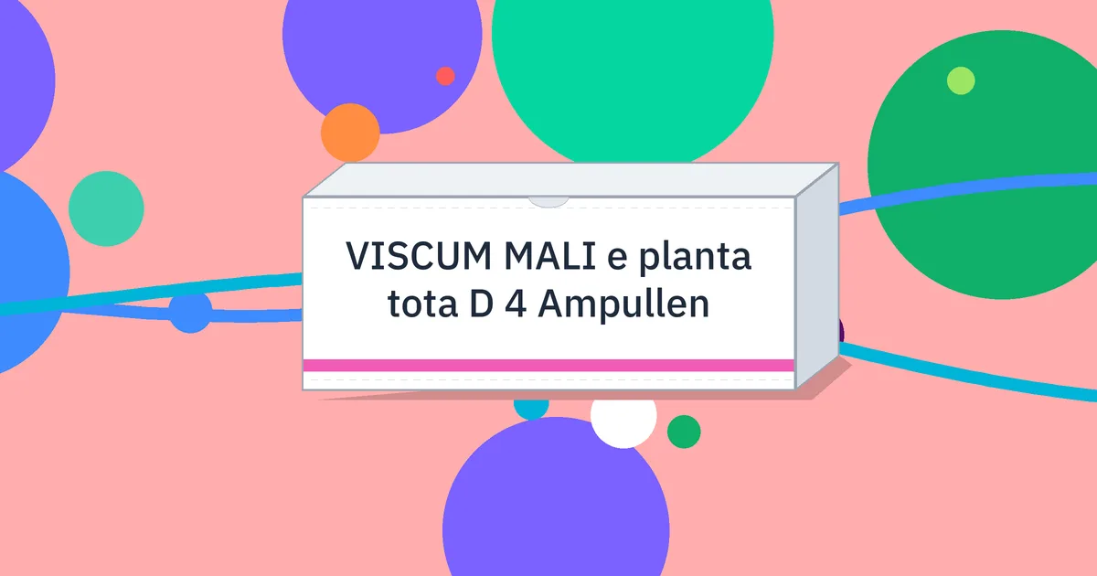Symbolbild: Packung mit der Aufschrift VISCUM MALI e planta tota D 4 Ampullen (PZN 02830409) – Verfügbarkeit und Bezug in Apotheken in Frankfurt am Main