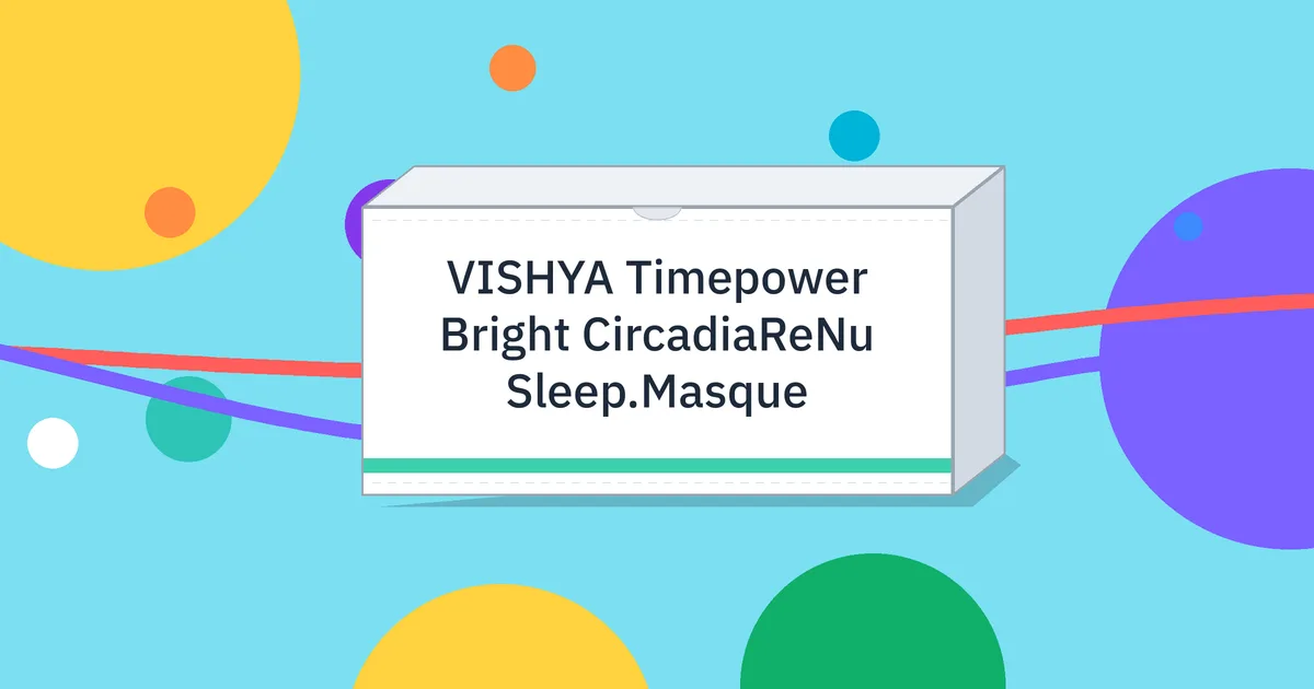 Symbolbild: Packung mit der Aufschrift VISHYA Timepower Bright CircadiaReNu Sleep.Masque (PZN 19202203) – Verfügbarkeit und Bezug in Apotheken in Frankfurt am Main
