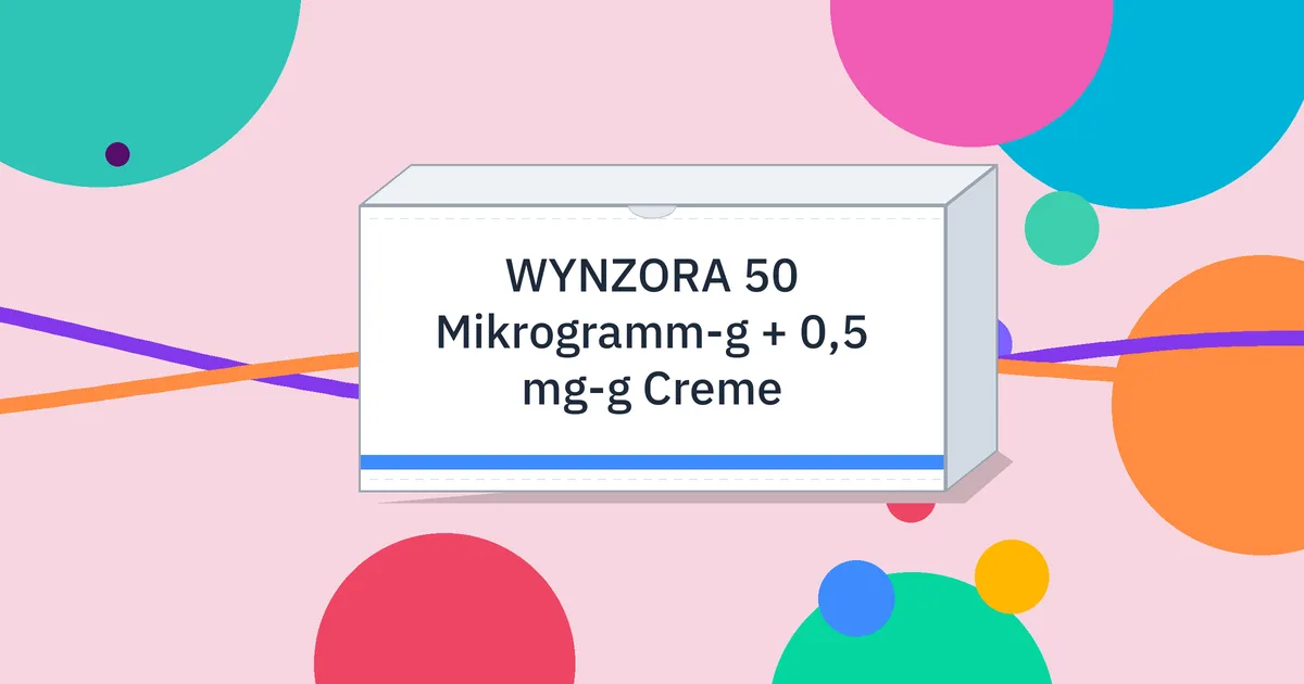 Symbolbild: Packung mit der Aufschrift WYNZORA 50 Mikrogramm-g + 0,5 mg-g Creme (PZN 18407067) – Verfügbarkeit und Bezug in Apotheken in Frankfurt am Main