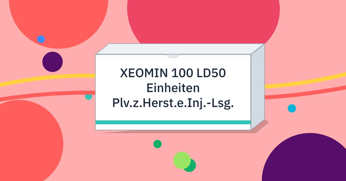Symbolbild: Packung mit der Aufschrift XEOMIN 100 LD50 Einheiten Plv.z.Herst.e.Inj.-Lsg. (PZN 17976969) – Verfügbarkeit und Bezug in Apotheken in Frankfurt am Main