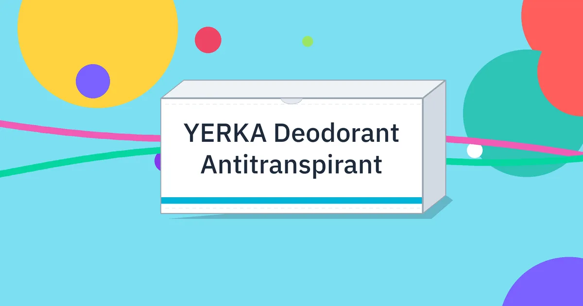 Symbolbild: Packung mit der Aufschrift YERKA Deodorant Antitranspirant (PZN 02448532) – Verfügbarkeit und Bezug in Apotheken in Frankfurt am Main