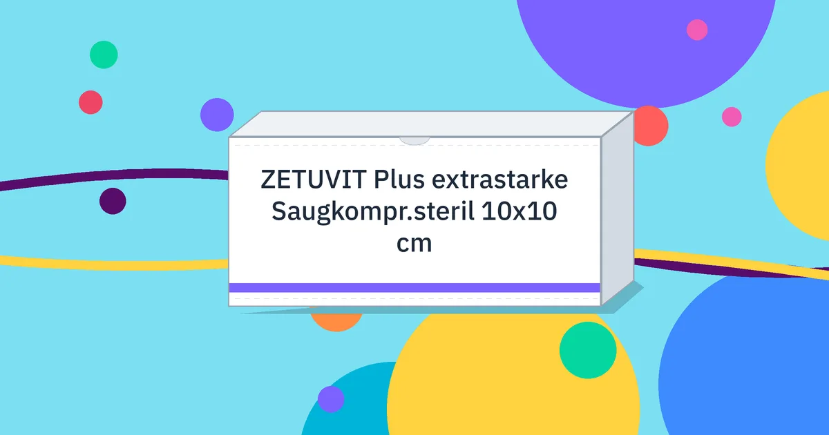 Symbolbild: Packung mit der Aufschrift ZETUVIT Plus extrastarke Saugkompr.steril 10x10 cm (PZN 16017936) – Verfügbarkeit und Bezug in Apotheken in Frankfurt am Main