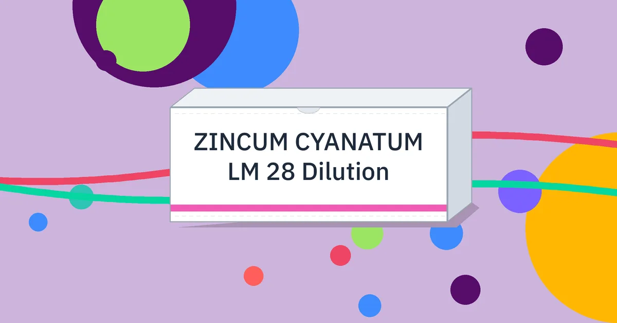 Symbolbild: Packung mit der Aufschrift ZINCUM CYANATUM LM 28 Dilution (PZN 13292665) – Verfügbarkeit und Bezug in Apotheken in Frankfurt am Main